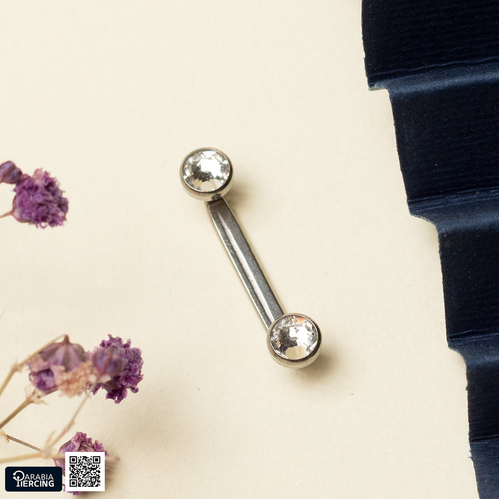 Silver Crystal Surface Ring